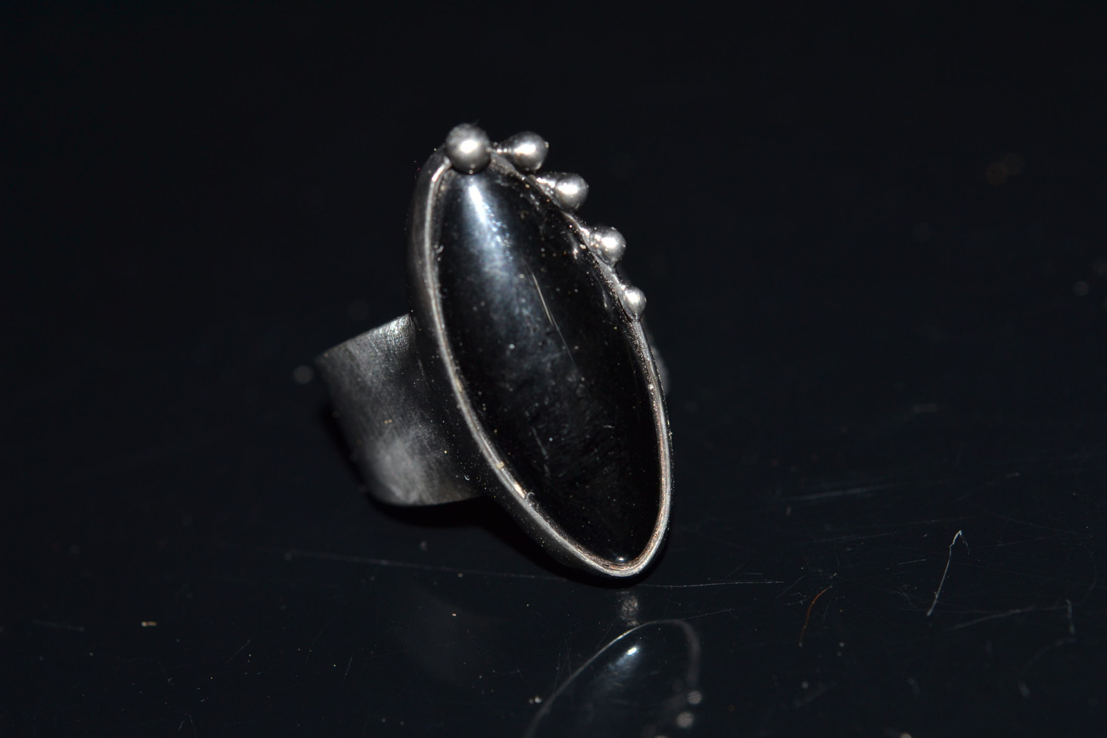 Prsten dámský černý onyx / od PRATA design | Fler.cz