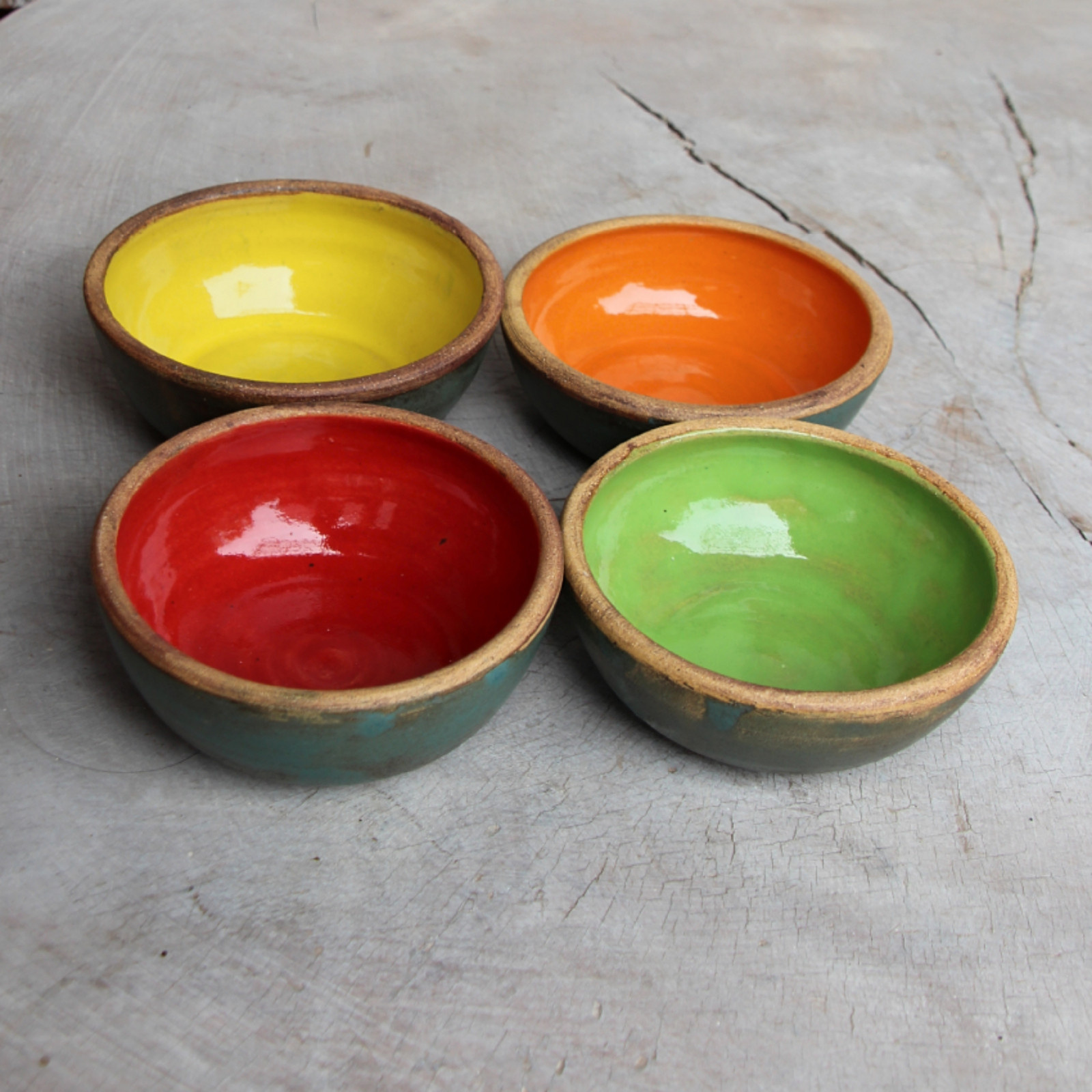 Miska vícebarevná misky několika barev - semafor / od VeronikaArt | Fler.cz