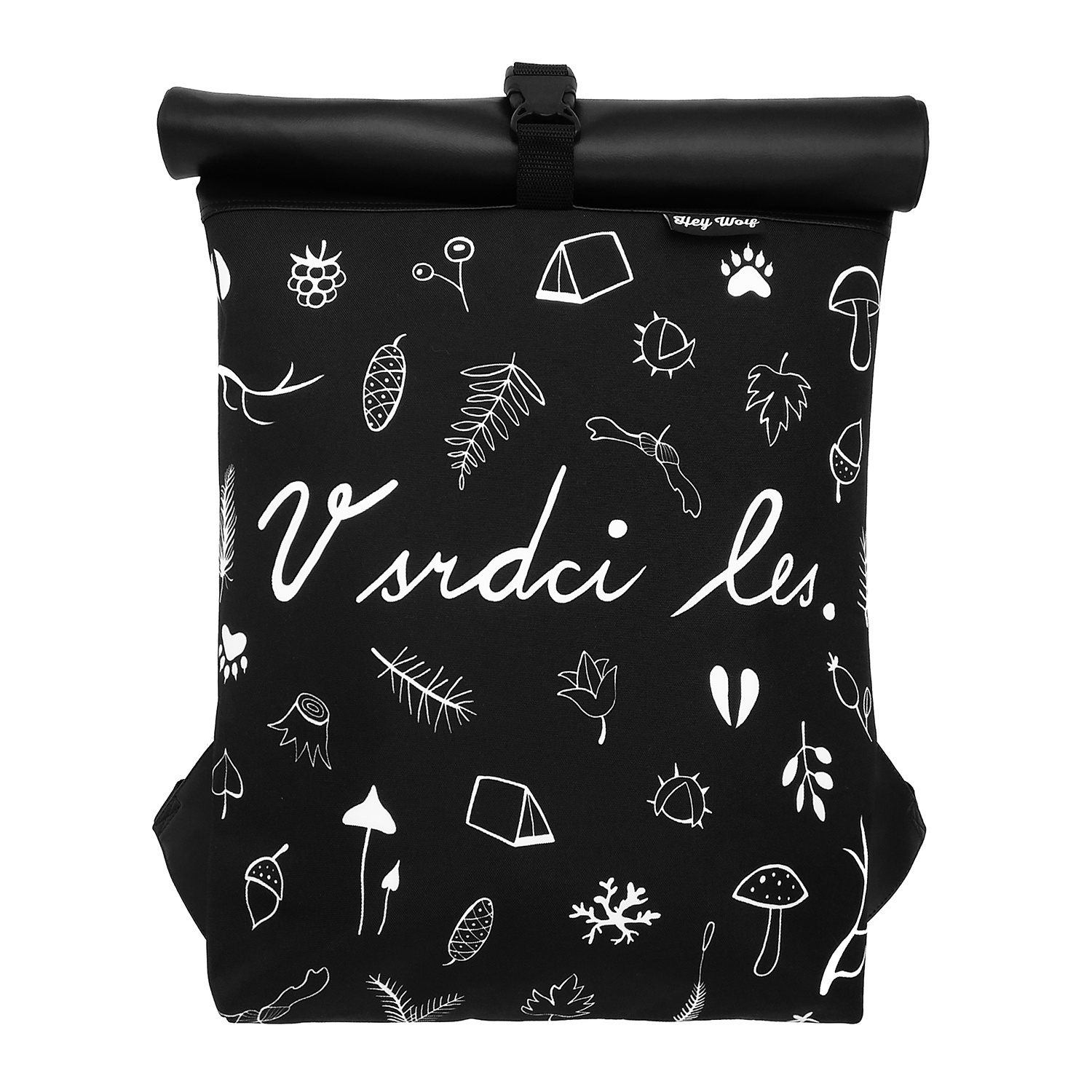 Batoh bílý V Srdci Les / od HEY WOLF | Fler.cz