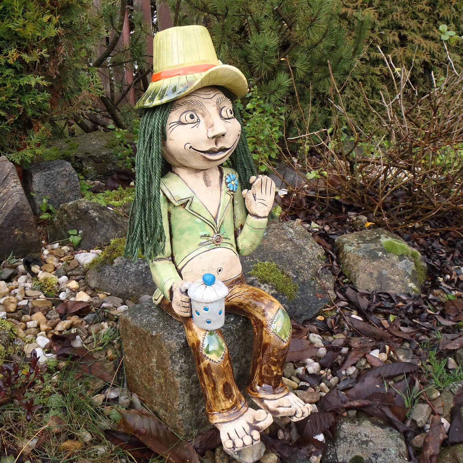 Socha vícebarevná Vodník Dušička / od Milena Korbářová | Fler.cz