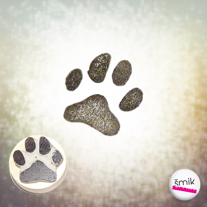 Psí tlapka menší - razítko / od š.m.i.k | Fler.cz