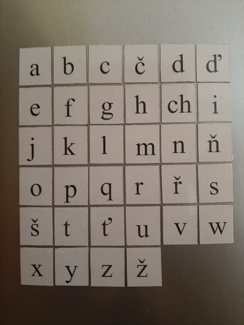 Magnetky - Písmena malá tiskací - abeceda / od Lela81 | Fler.cz