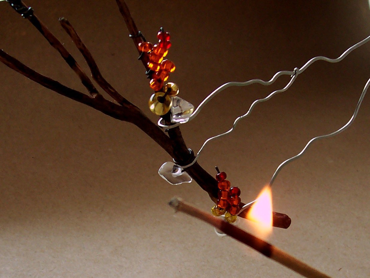 Dámský hnědý Kterak človíček k ohni přišel... * náhrdelník / od ...