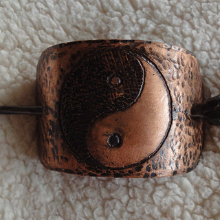 Šedá Spona do vlasů Jink jank / od Petther - KovoTuk | Fler.cz