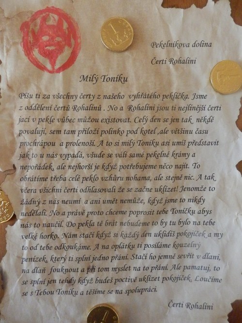 Kouzelný dopis-od čerta / od Kouzelné dopisy | Fler.cz