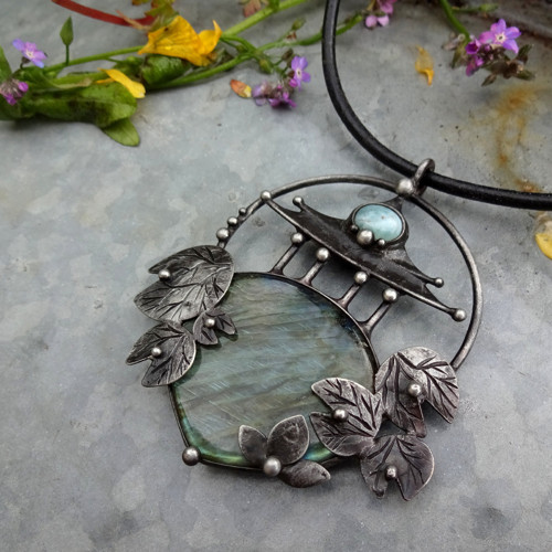 Přívěsek černý Meditační zahrada... / od Tereza O. | Fler.cz