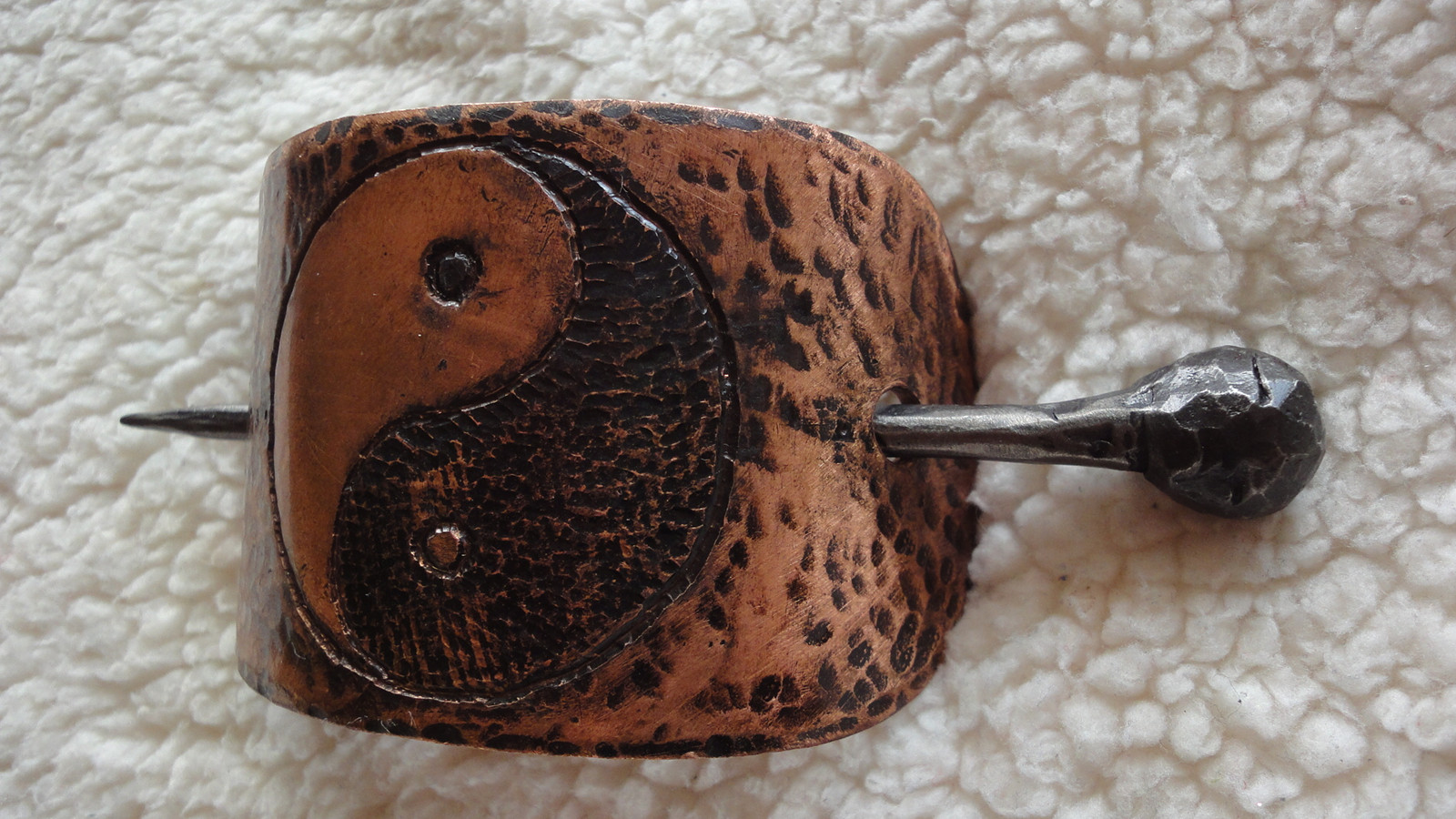 Šedá Spona do vlasů Jink jank / od Petther - KovoTuk | Fler.cz