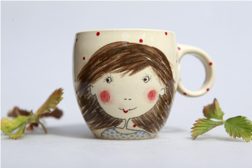 Hnědý Hnědovláska - hrnek 2dcl / od Vanda&Valerie | Fler.cz