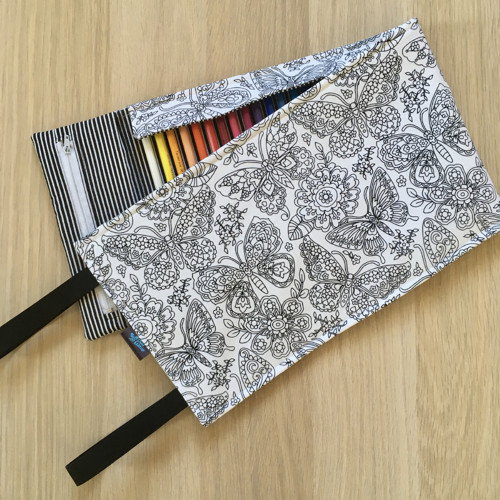 Bílý Pastelkovník na 48 pastelek - Motýli omalovánka / od DuliMánie ...