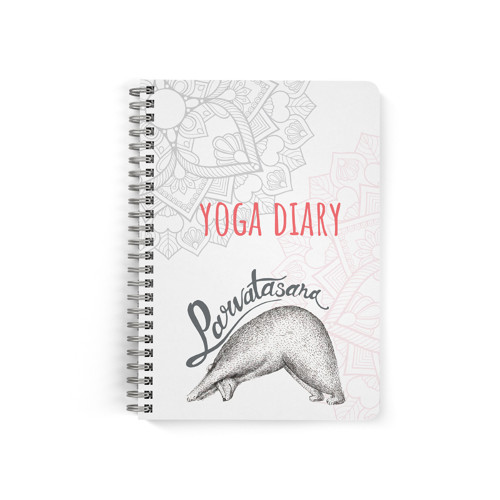 Bílý Blok Spirálový A5 Yoga Diary / od Gingerprint | Fler.cz