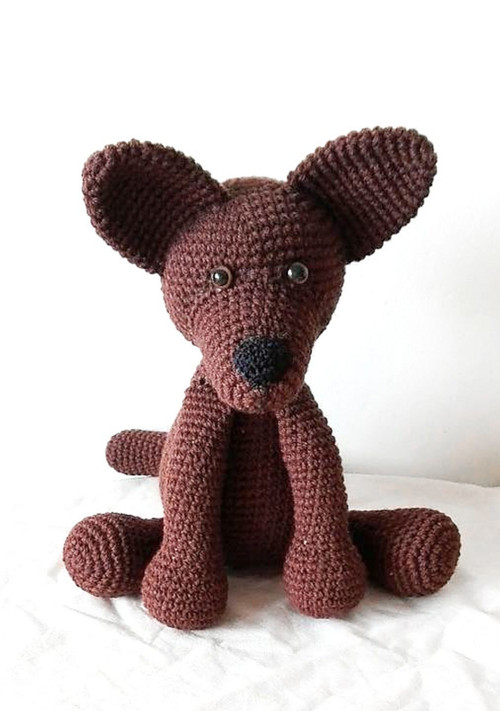 Háčkovaný pes Rexo - návod / od A-M-Made.With.Love | Fler.cz