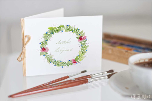 Bílé Svatební přání *Splynutí* / od Ateliér Kůlna | Fler.cz