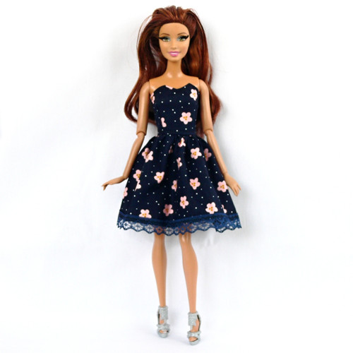 Oblečky pro panenky dětské půlnoční modré Barbie - letní šaty / od ...