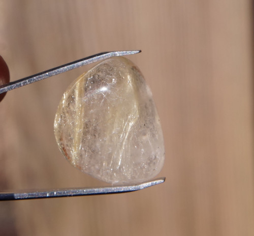 Minerál tromlované čirý křišťál - sagenit (19 mm) J7326 / od Lapis ...