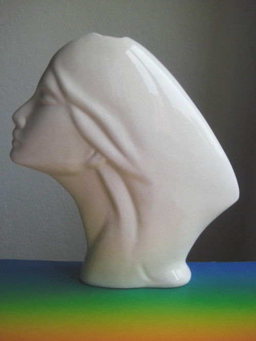 Keramika bílá Váza "Dívčí profil" / od Marts | Fler.cz