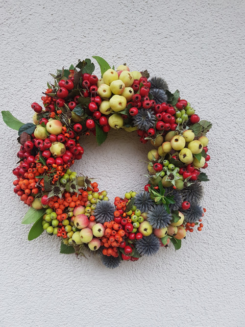 Vícebarevný Přírodní bobulový věnec... / od Vendula Strejcová | Fler.cz