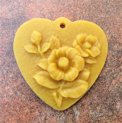 Žlutá Ozdoba - srdce květiny / od gildrum | Fler.cz