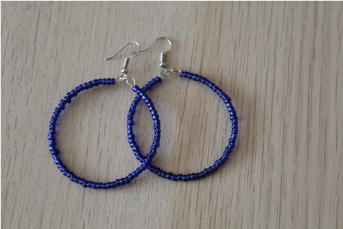 Dámské námořnická modré Náušnice rokail Preciosa / od allen5 | Fler.cz