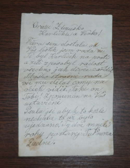 Tisk Papírový lístek, DOPIS od babičky, ručně psaný / od Cusco | Fler.cz