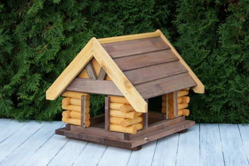 Světle žluté Krmítko pro ptáky / od Izabelas | Fler.cz