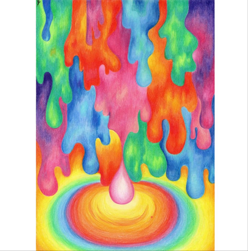 Kapka originál autorská kresba / od Dída & pastelky | Fler.cz