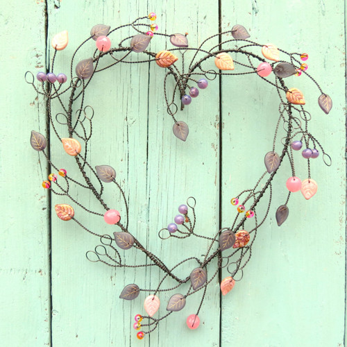 Fialové pohádkové srdce na dveře / od smu | Fler.cz