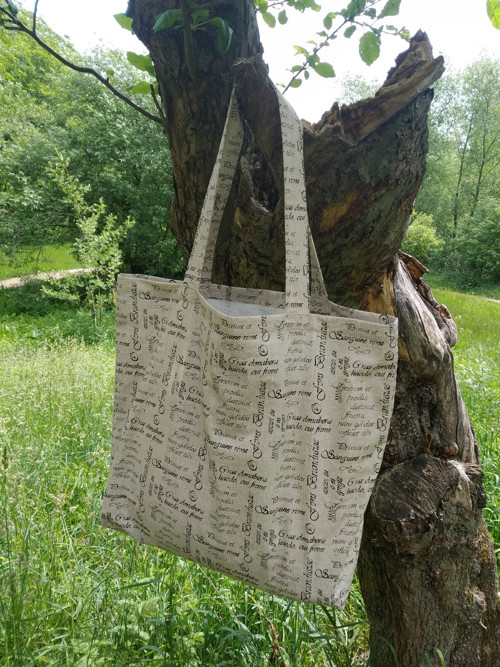 Okrová Letní taška k vodě s nápisy / od Doplňky z Hory | Fler.cz