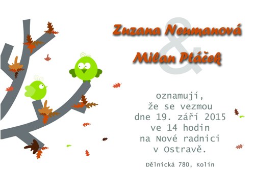 Ptačí svatební oznámení / od pepetka | Fler.cz