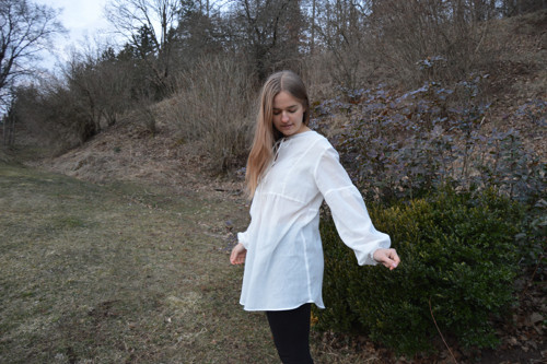 Dámská Košile řasená bílá / od Šaty a kabátky | Fler.cz