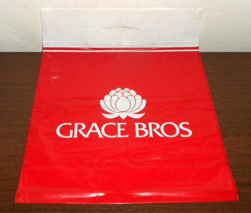 Kancelářské potřeby červené Originál reklamní igelitová TAŠKA • Grace ...