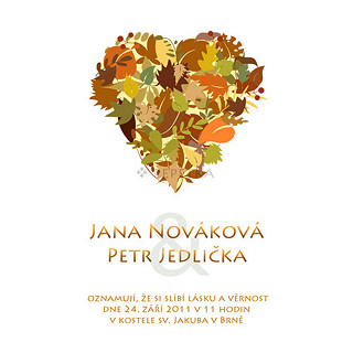 Svatební oznámení podzimní / od pepetka | Fler.cz