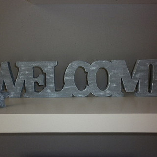 Dřevěný nápis WELCOME / od Dekorace pro radost | Fler.cz