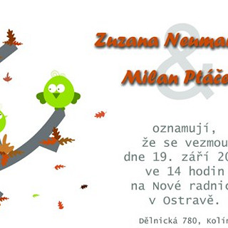 Ptačí svatební oznámení / od pepetka | Fler.cz