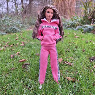 Oblečky pro panenky dětské slonová kost Barbie mikina klokanka s kapucí ...