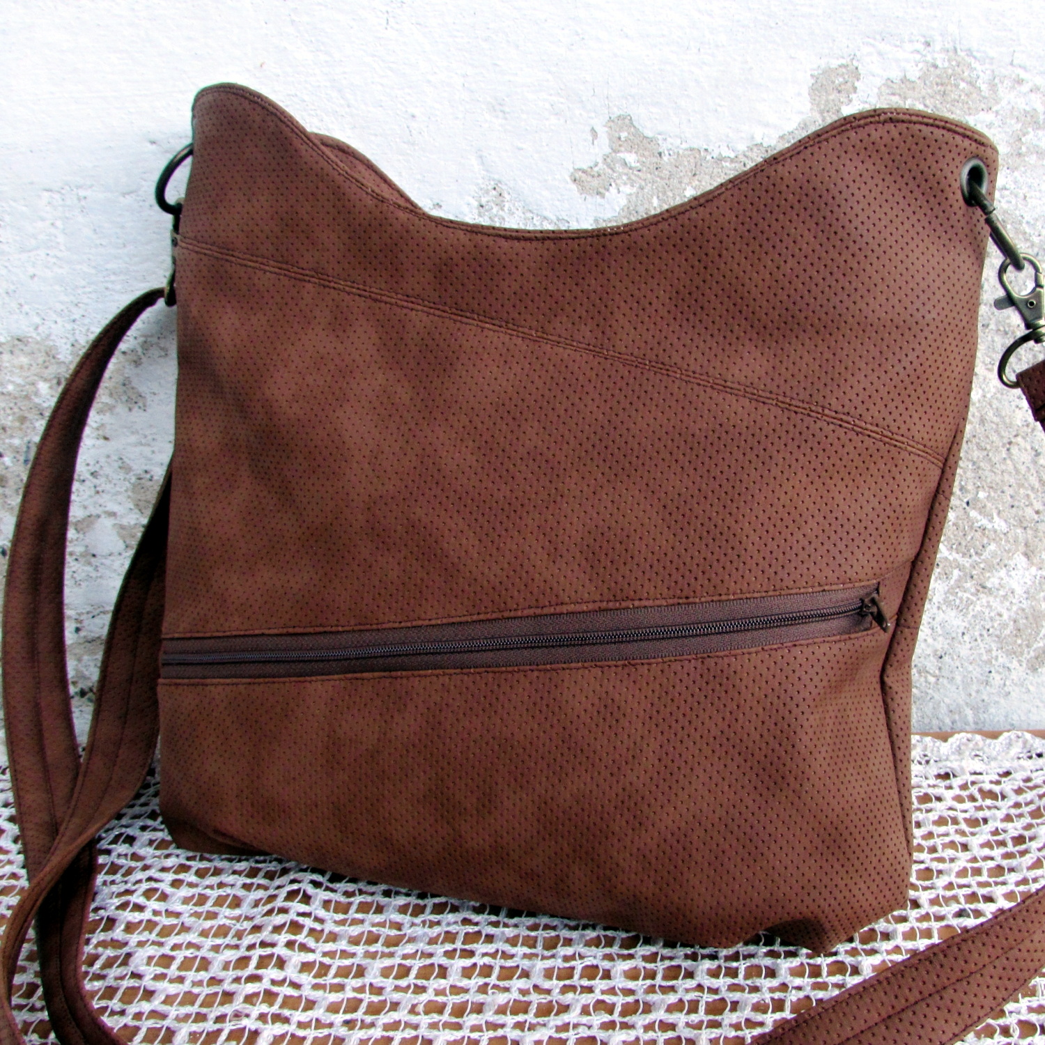 Kabelka velká hnědá Tereza-mini / od galajana | Fler.cz