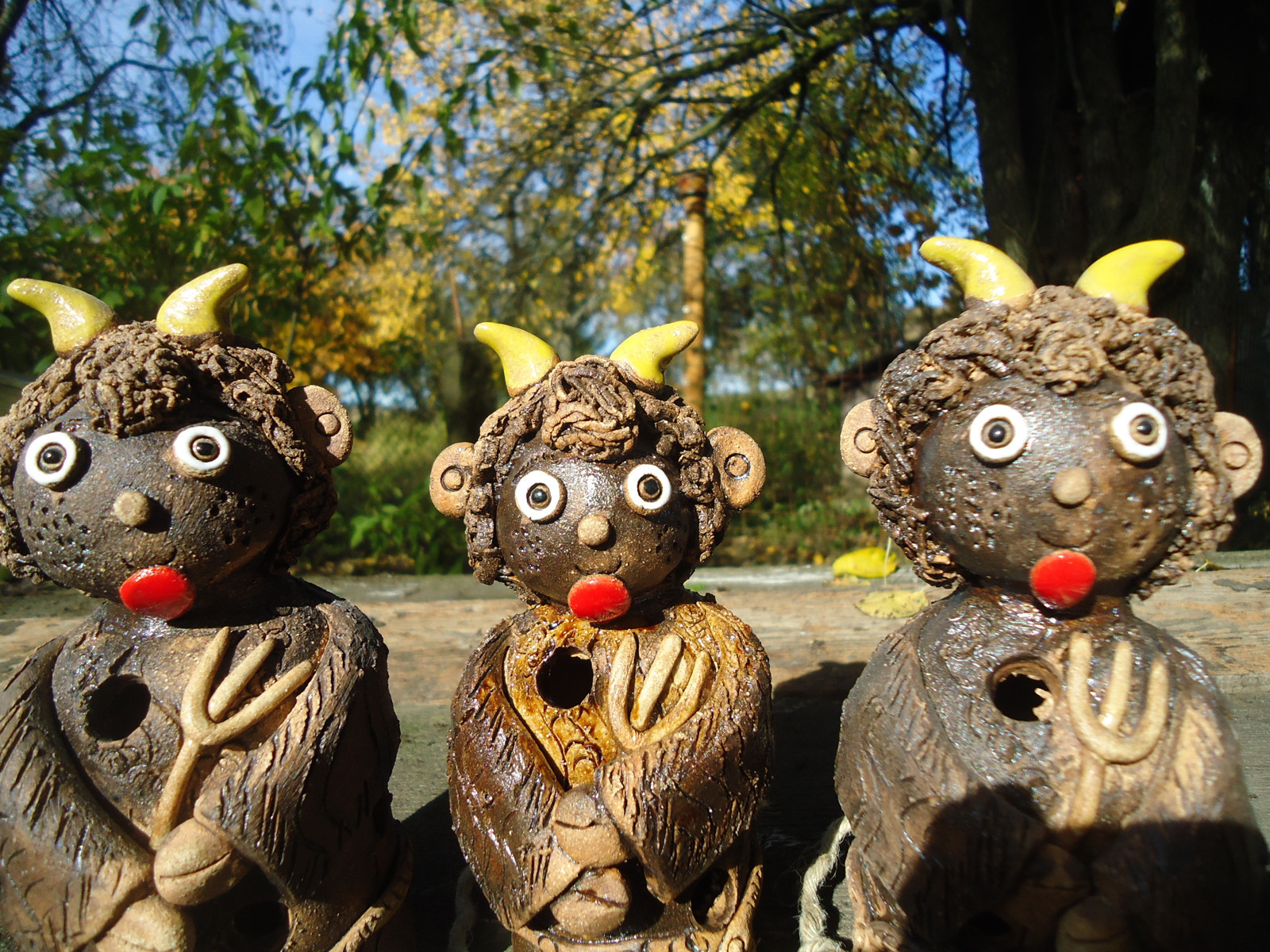 Postava vícebarevná čertík / od IVANA PRUKNEROVÁ | Fler.cz