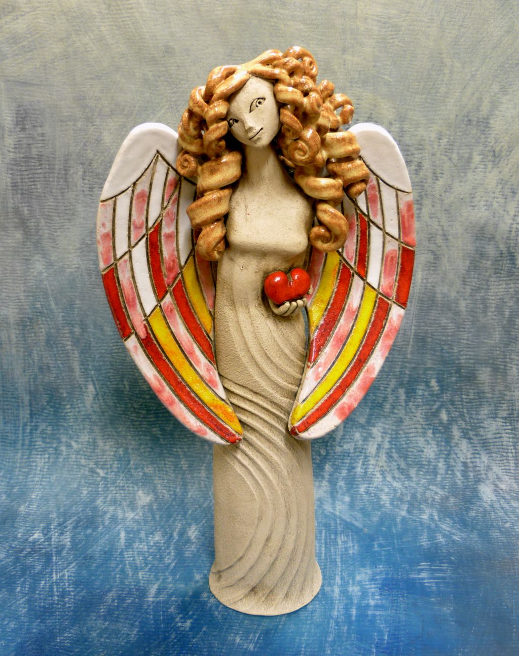 Socha béžová Charman - láska z nebes seslaná / od KB GALERIE | Fler.cz