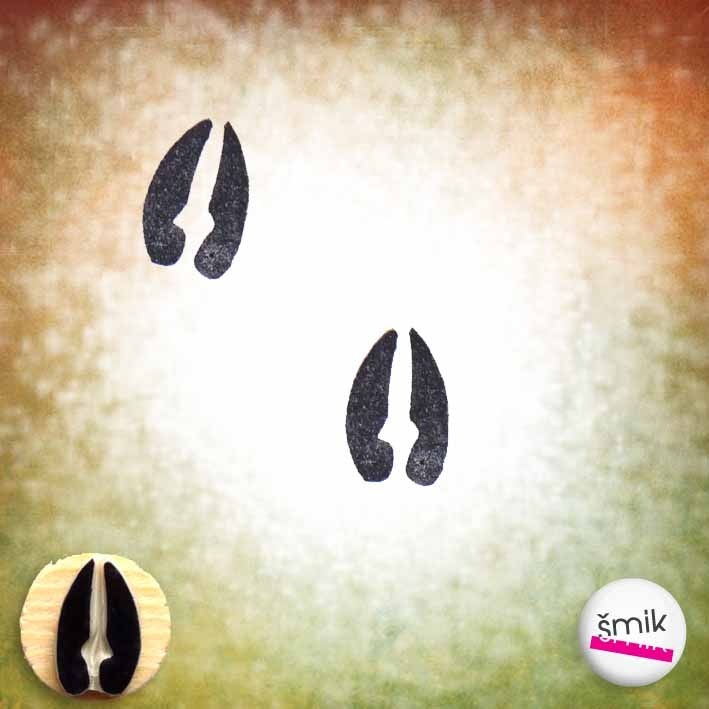 Malá stopa jelena - razítko / od š.m.i.k | Fler.cz