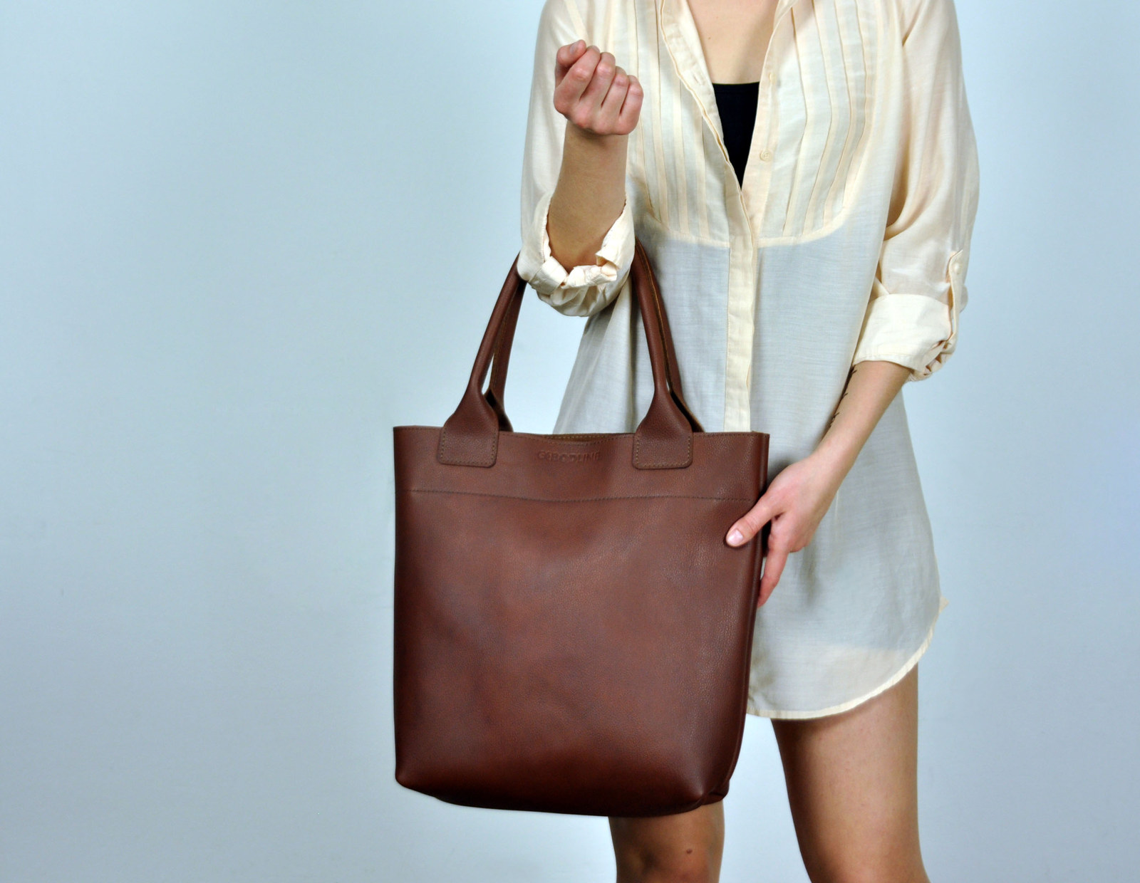 Kabelka velká dámská hnědá Zipkabela Forma / od BODLINE | Fler.cz