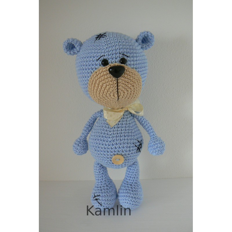 Návod na háčkovaného medvídka Modrochloupka / od kamlin | Fler.cz