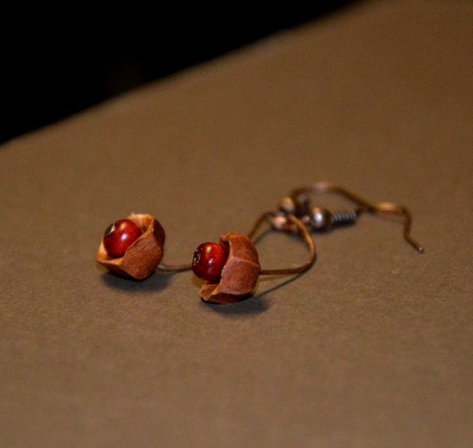 Dřevěné náušnice - zvonečkové / od demadera | Fler.cz