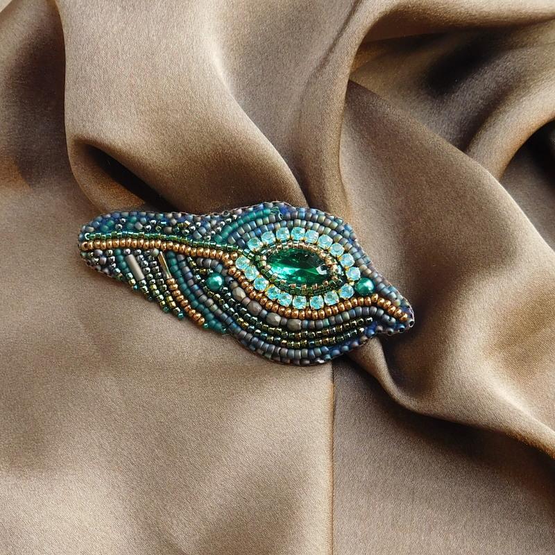 Paví pírko - brož / od -Ani- | Fler.cz