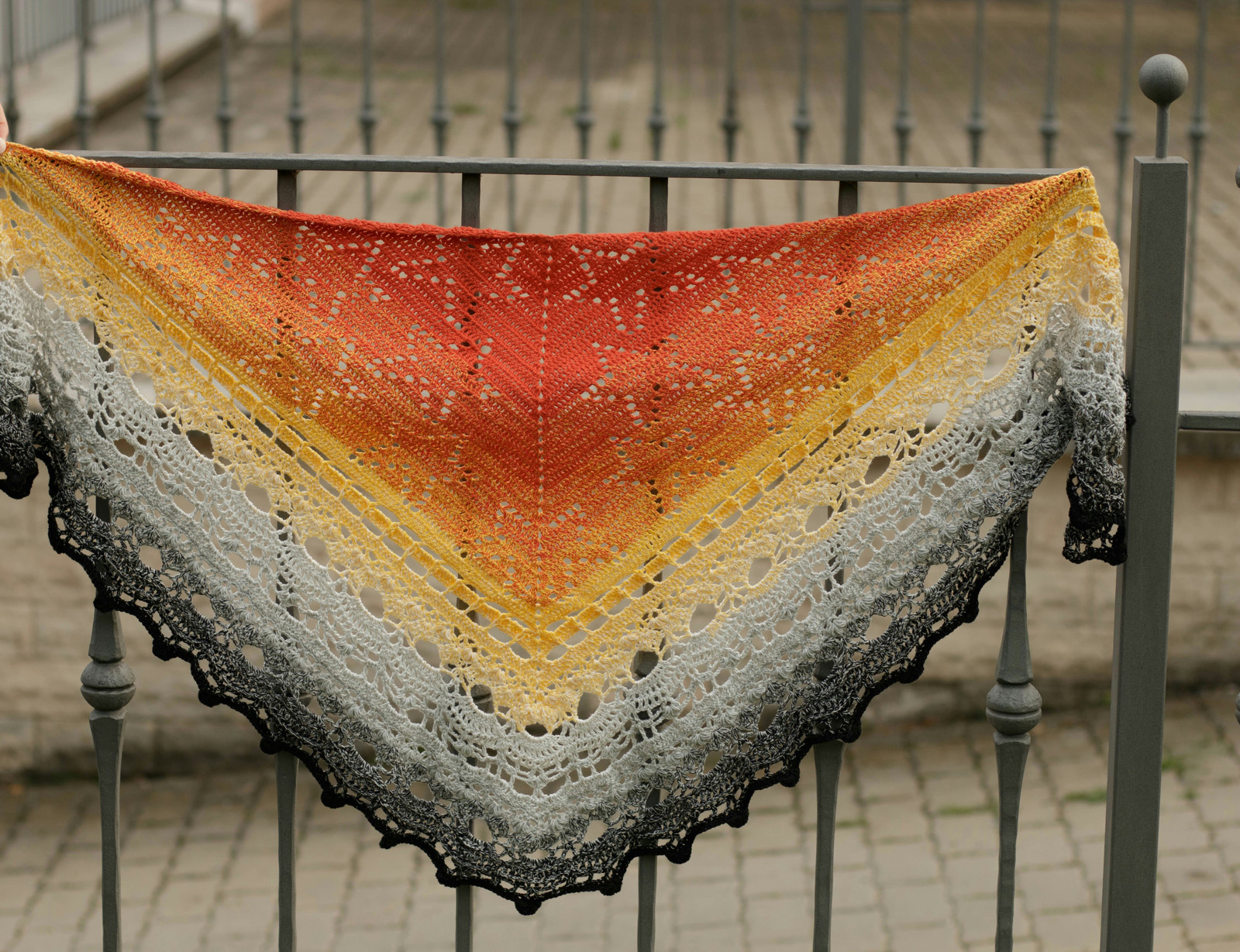 Originální háčkovaný šátek Hvězdy - návod / od Malá ponožka | Fler.cz