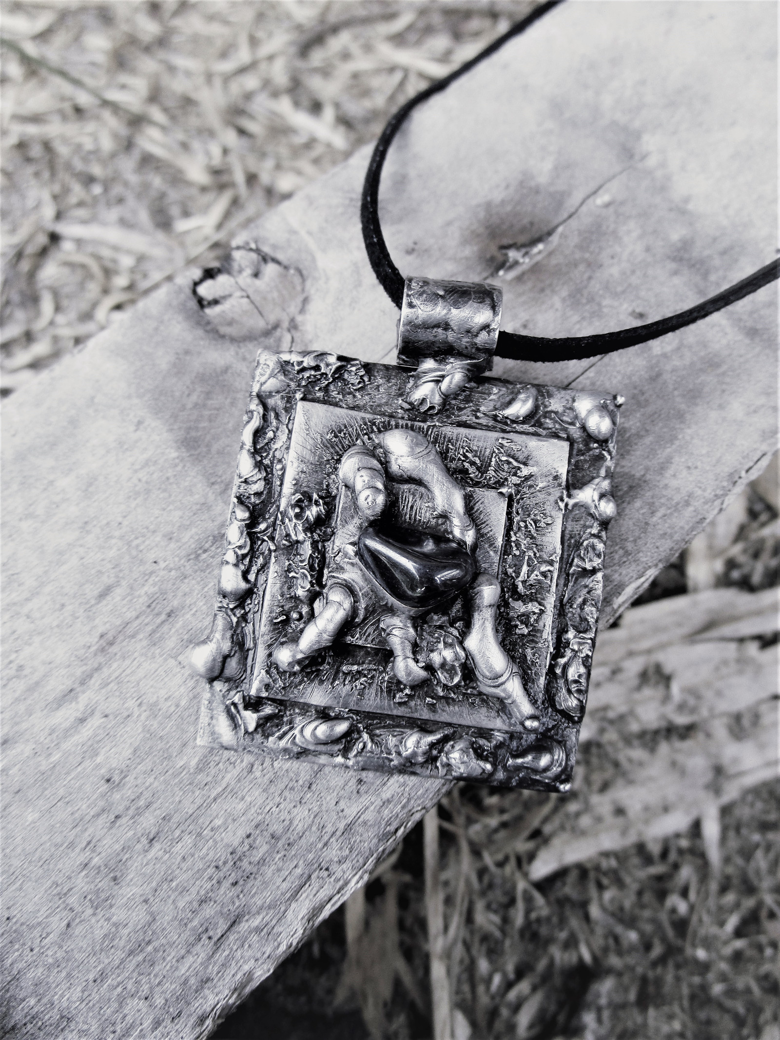 Dámský černý Náhrdelník "Aztécký poklad" / od Miluše Škachová | Fler.cz