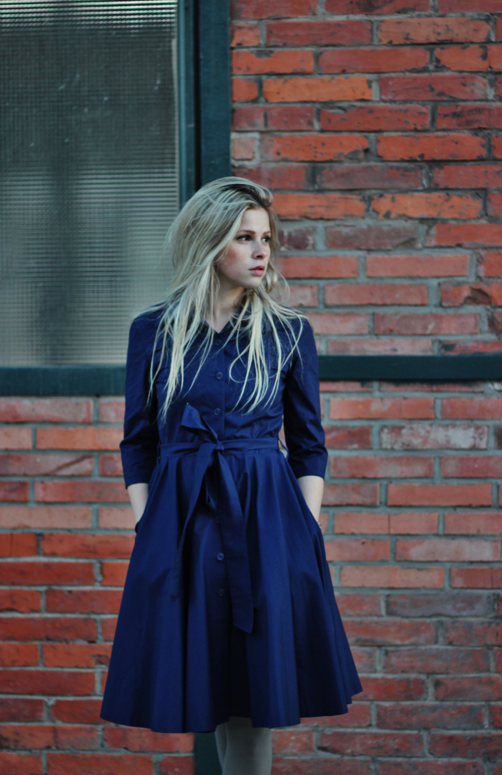 Dámské Košilové šaty SARA, indigo modrá / od sugkrasisa | Fler.cz