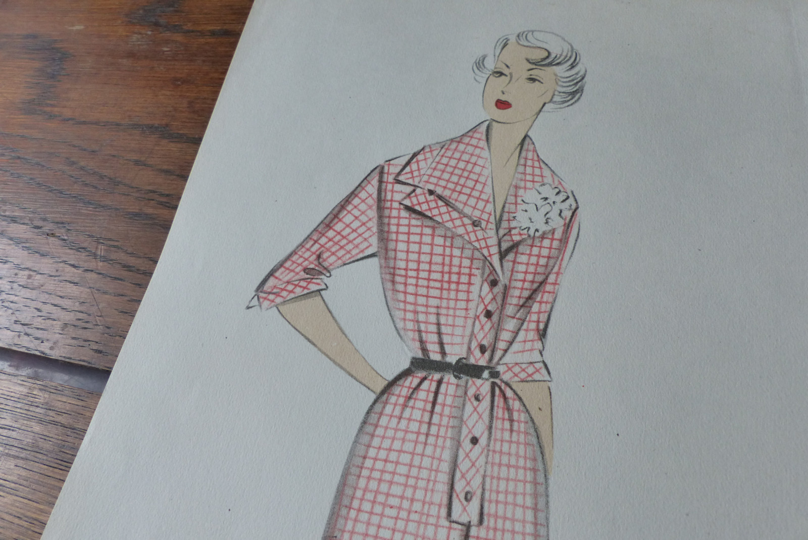 Plakát Poslední móda...list z módního katalogu, 50. léta / od návraty ...