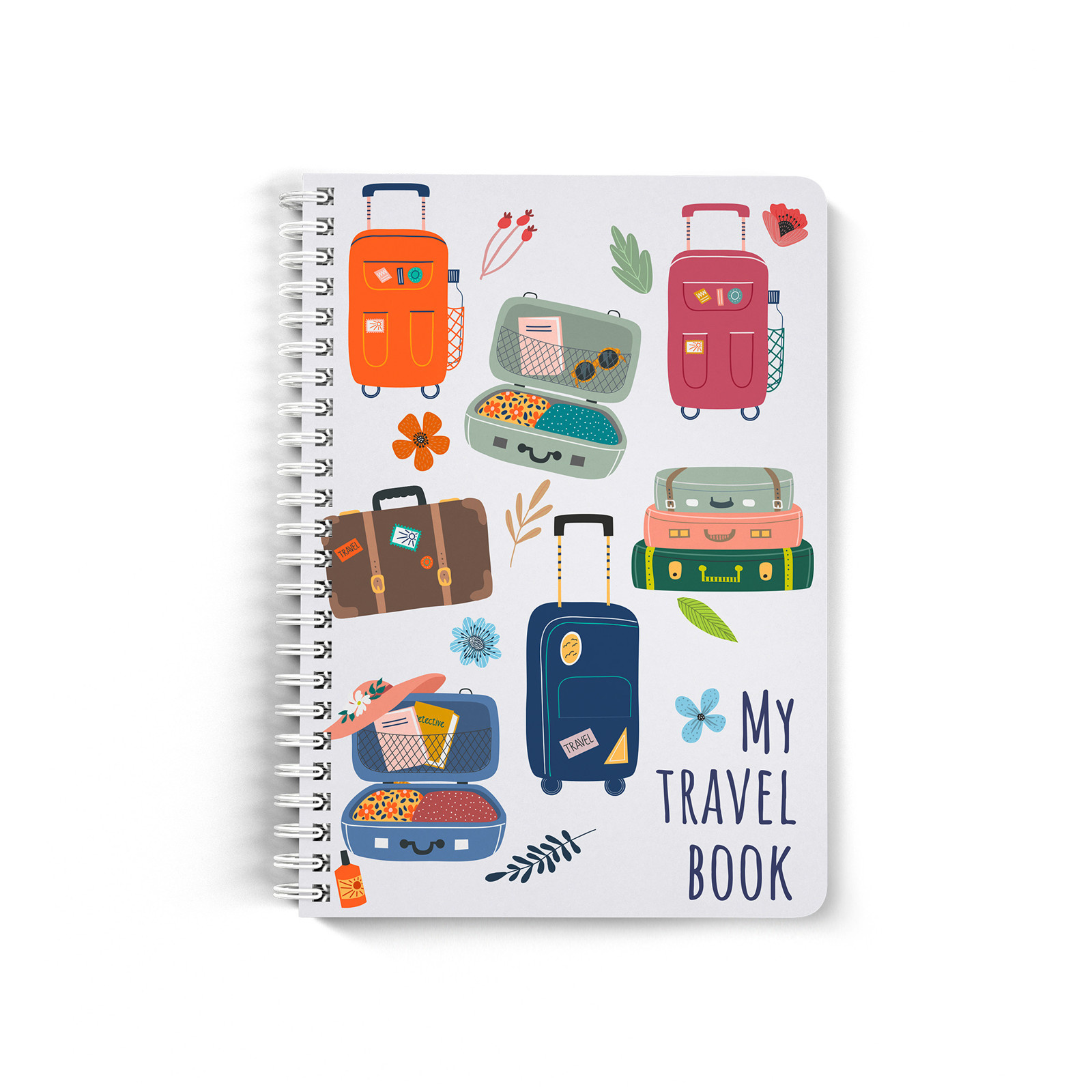 Bílý Blok Spirálový A5 My Travel Book / od Gingerprint | Fler.cz