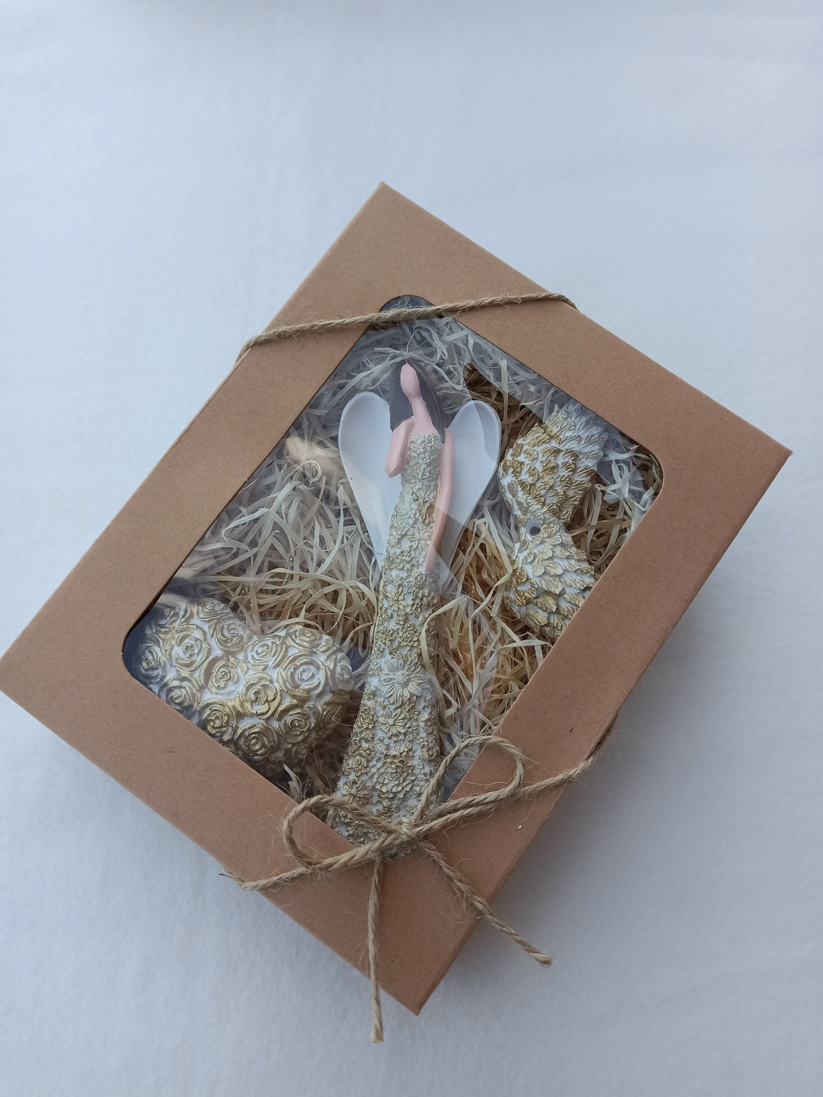 Andělská dárková krabička , zlatá / od světlo svíček | Fler.cz