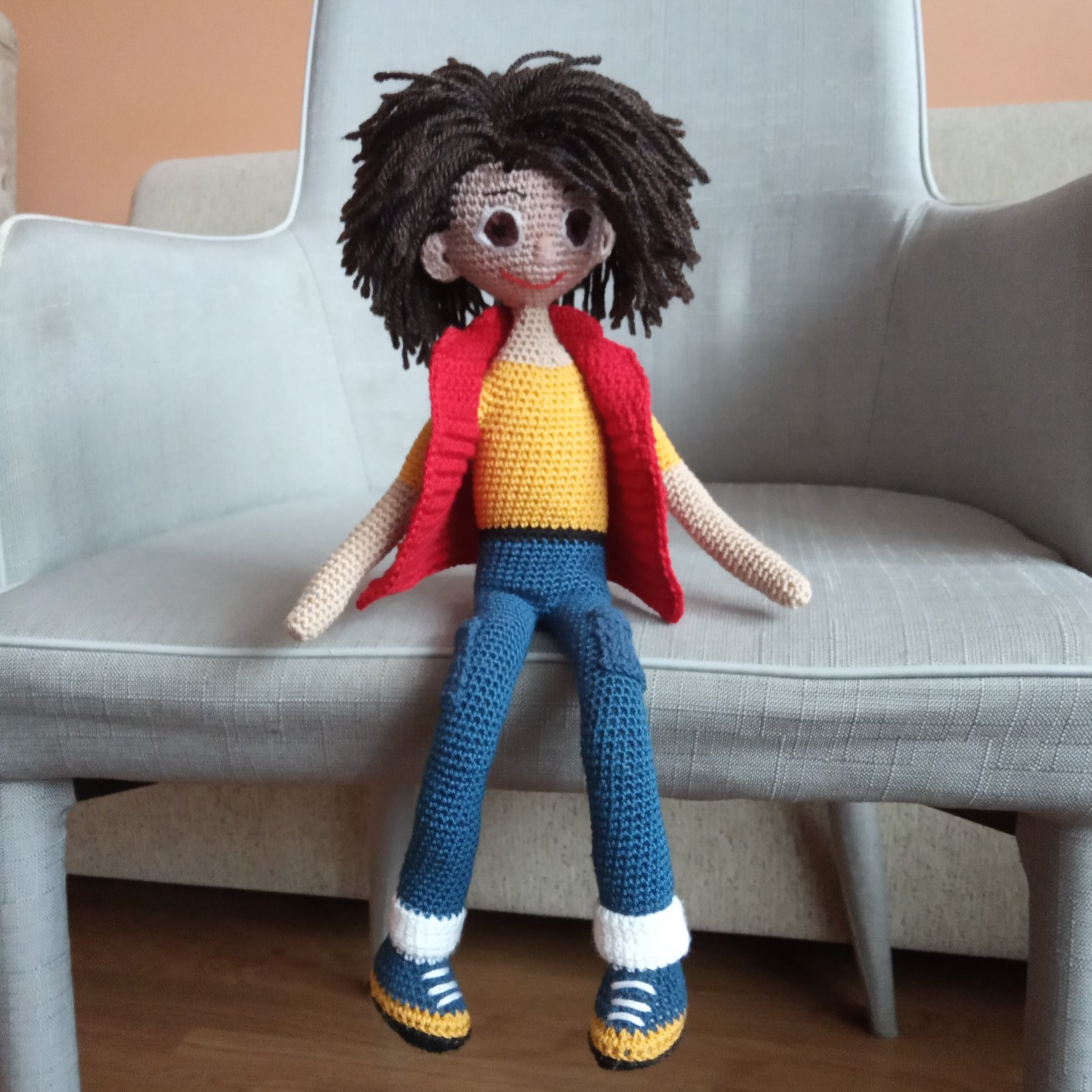 Dětská půlnoční modrá Háčkovaná postavička na objednávku / od dana.kka ...