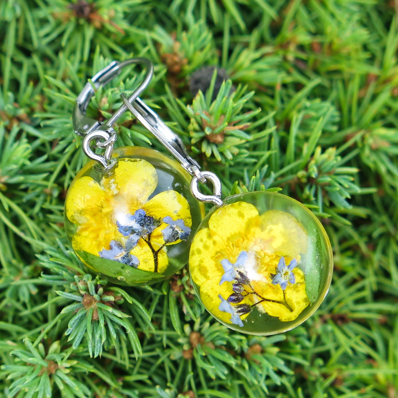 Náušnice visací dámské žluté Sluníčka / od MiSme | Fler.cz